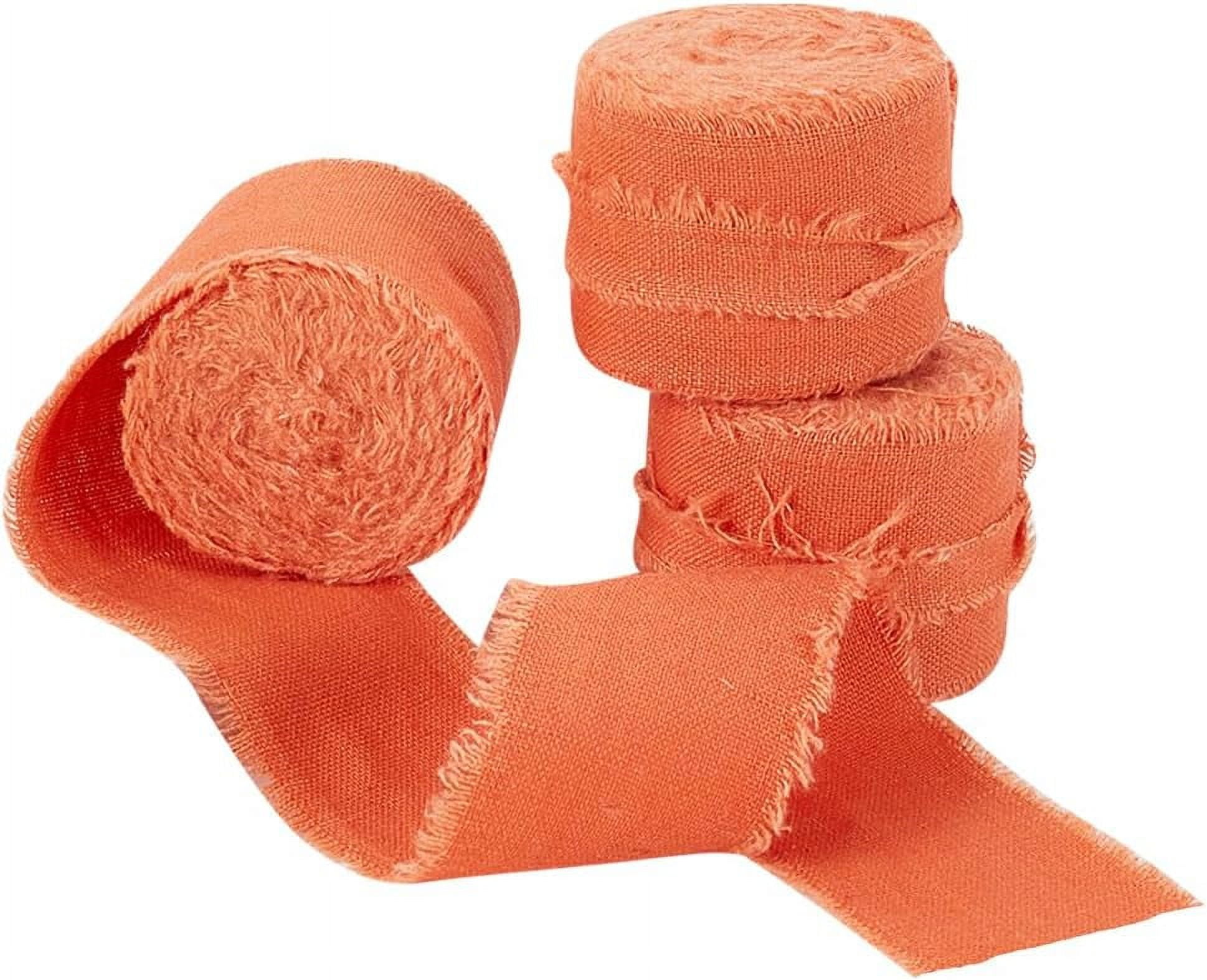 5.5 Yards Cotton Linen Ribbon Handmade Fringe Frayed Fabric Cloth with ...