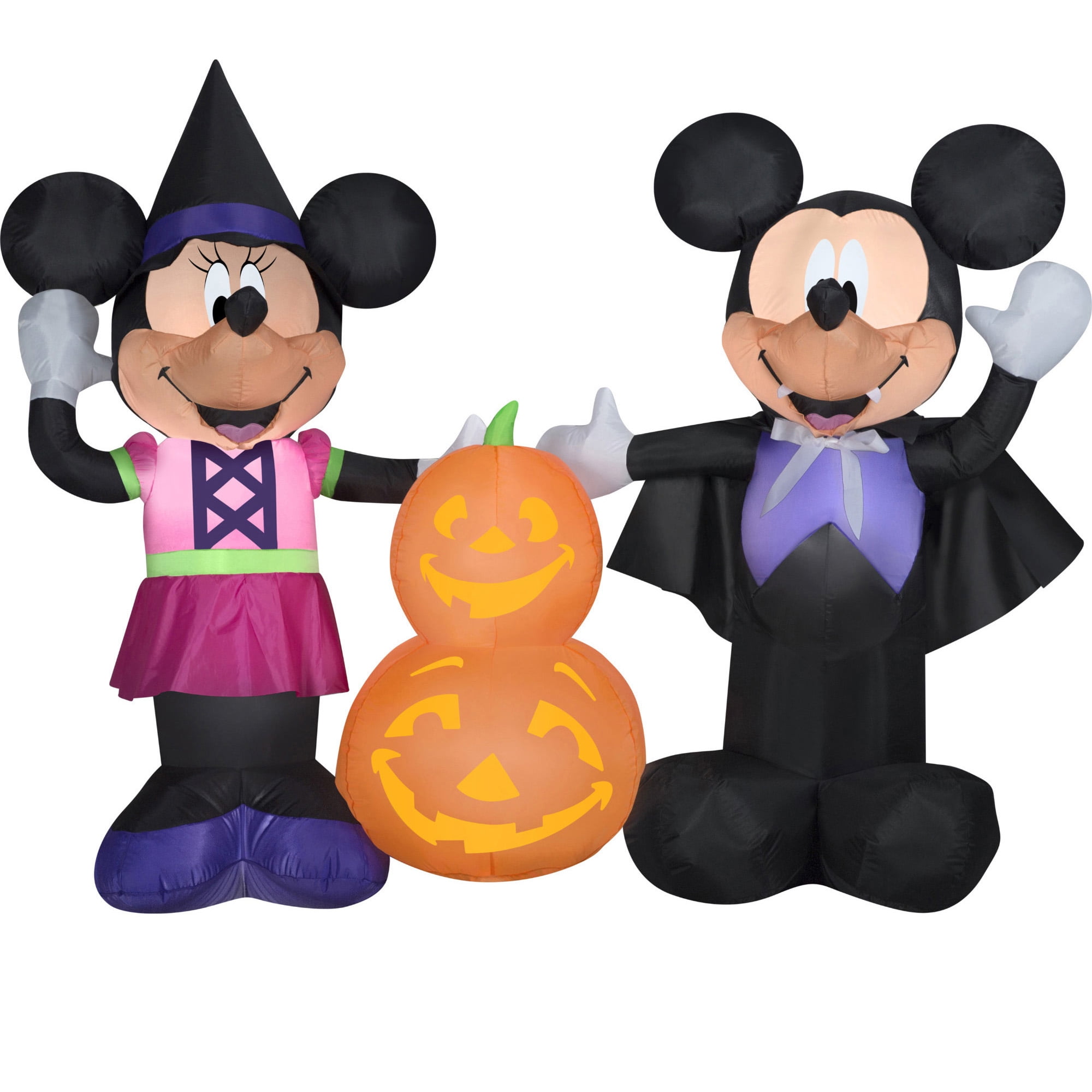 5.5 ft. L Halloween Airblown Inflatables Mickey And Minnie - Walmart.com