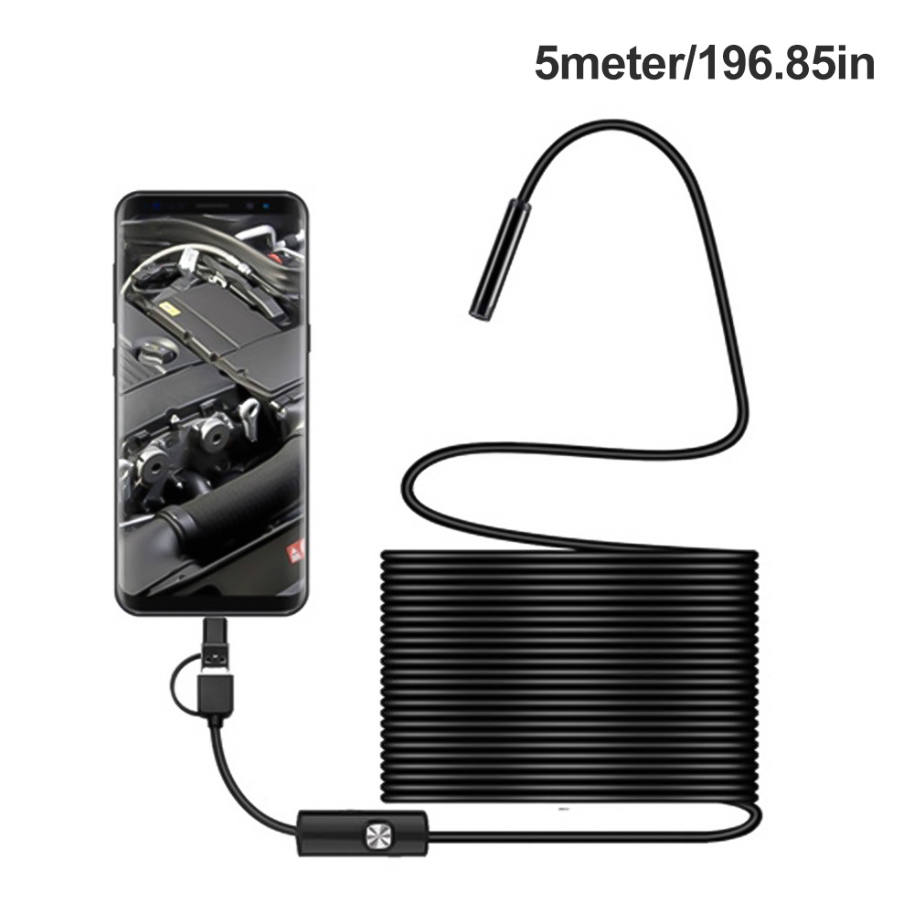 5.5 mm ip67 waterproof endoscope camera 6 leds adjustable usb android ...