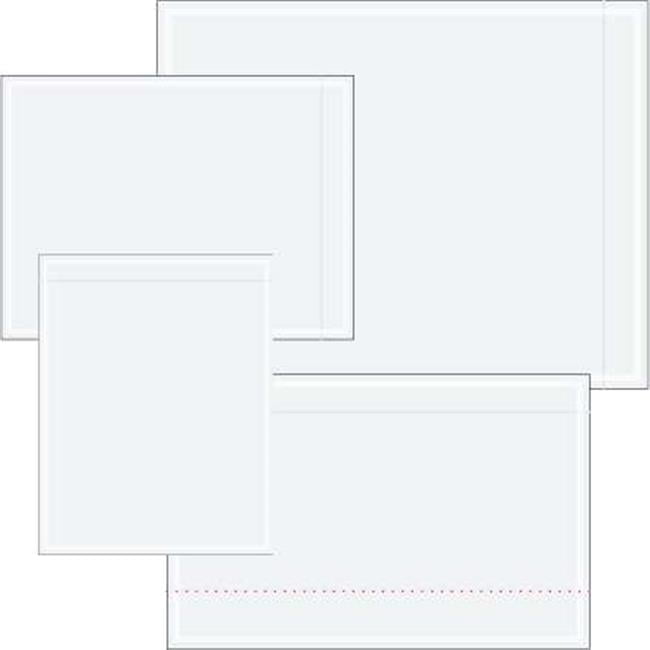 5 .5 x 4 .5 in. 2 Mil Poly Clear Face Document Envelopes - Walmart ...