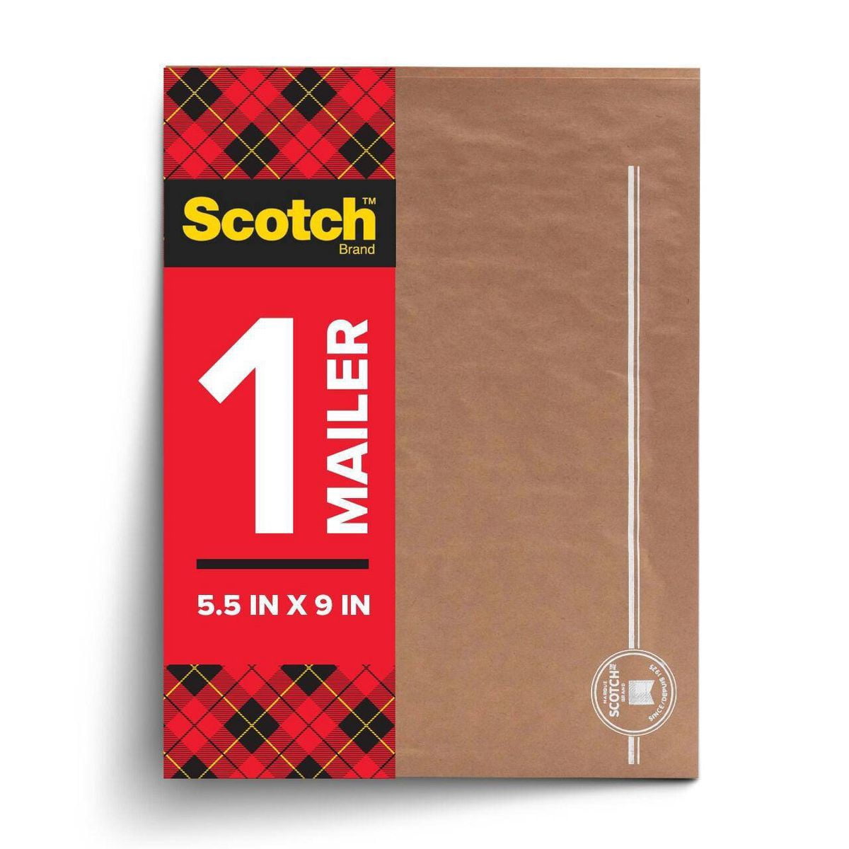 5.5"x9"Curbside Recyclable Mailer Size 0 Brown: Self-Adhesive Padded ...
