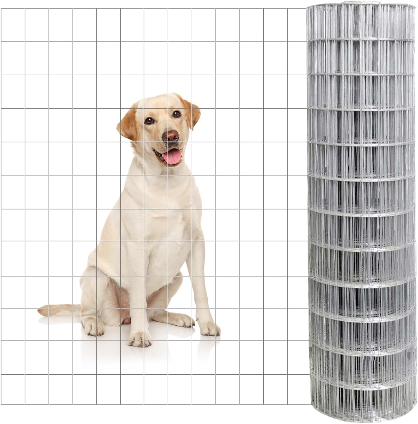 5'×50' Welded Wire Mesh, Stainless Chicken Wire Fencing 2'' X 4'' 15GA ...