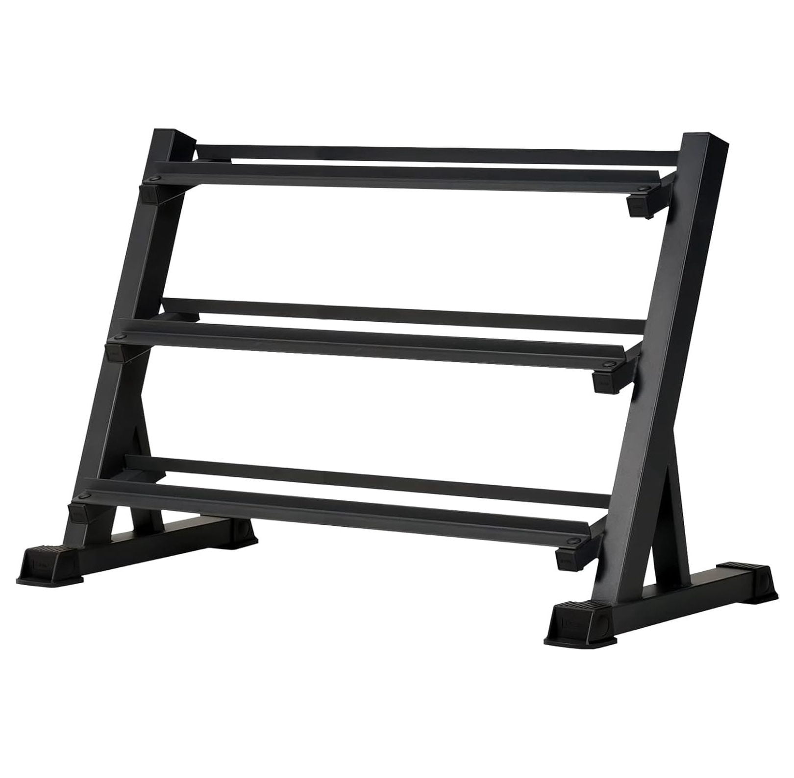 5-50 lb Dumbbell Rack Stand 3 Tier, Max Weight Capacity 1100 lb, Weight ...