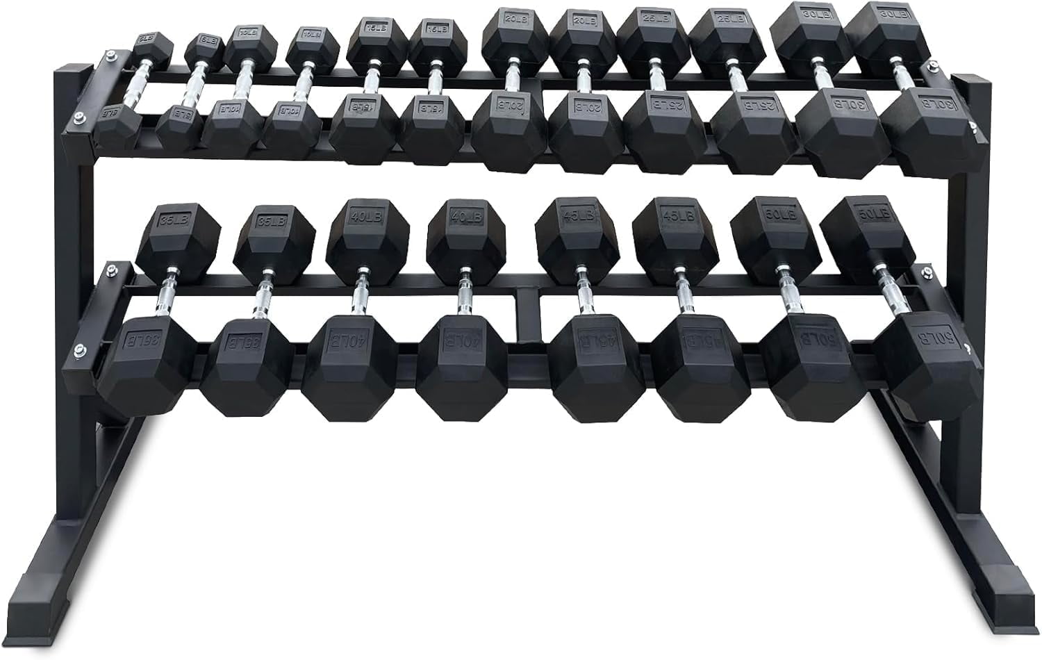 5–50 lbs Dumbbells Weight Set (10 Pairs), 550 lbs Hex Dumbbell Sets ...