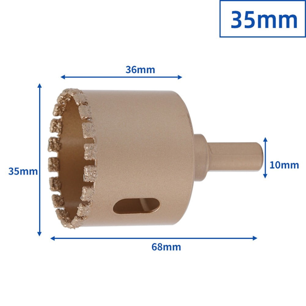 5-50mm Hex Handle Vacuum Brazed Dry Drill Bits Cutter Drilling Core Bit ...