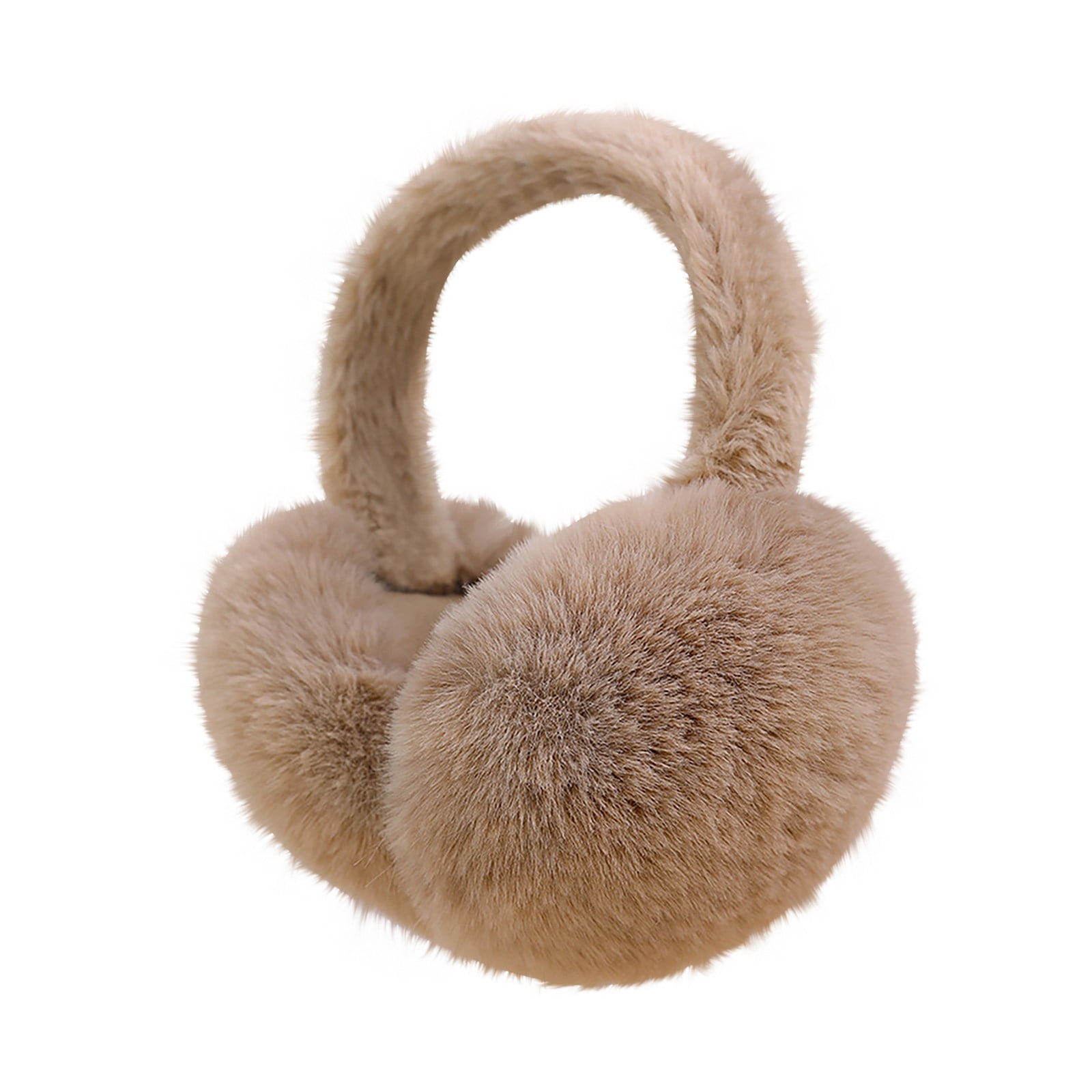 5.51x4.72Inch Fluffy Ear Muff for Women Men Plush Foldable Earmuffs ...