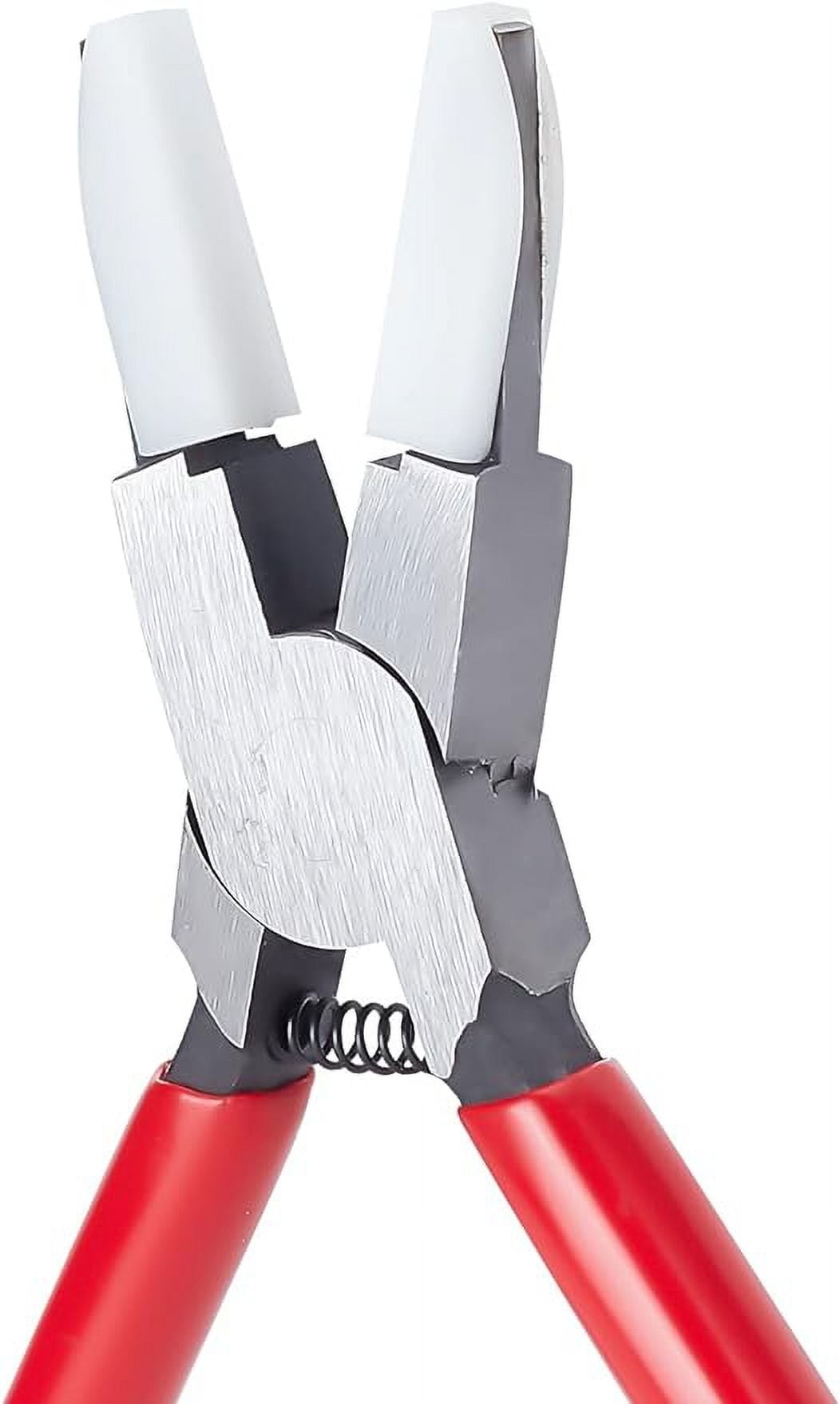 5.59Inch Rubber Flat Nose Pliers Double Nylon Jaw Mini Precision Plier ...