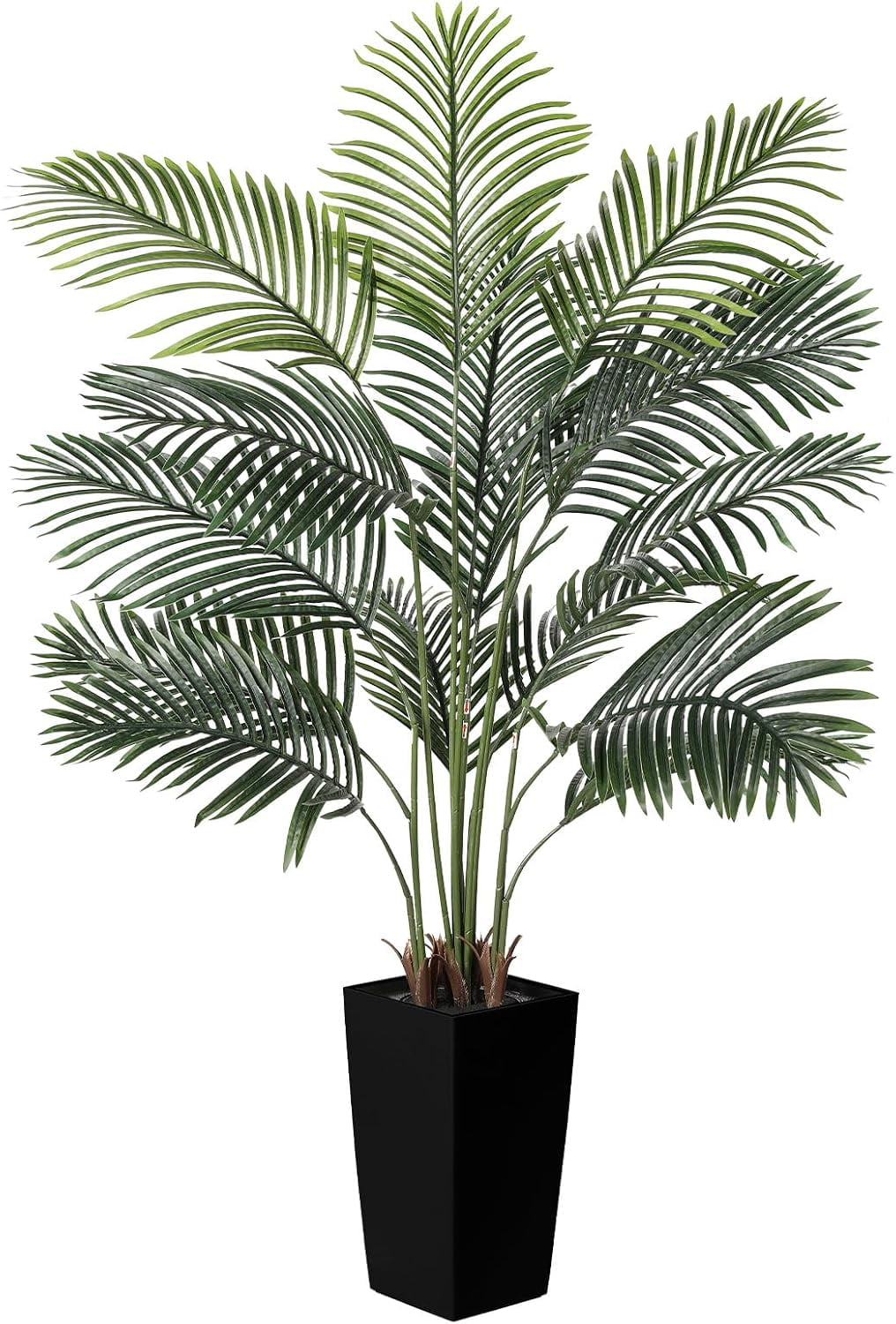 5.5FT Artificial Palm Tree with Planter - Realistic Fake Palm Tree ...