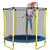 5.5FT Indoor Trampoline for Kids, 65" Heavy Duty Toddler Trampoline ...