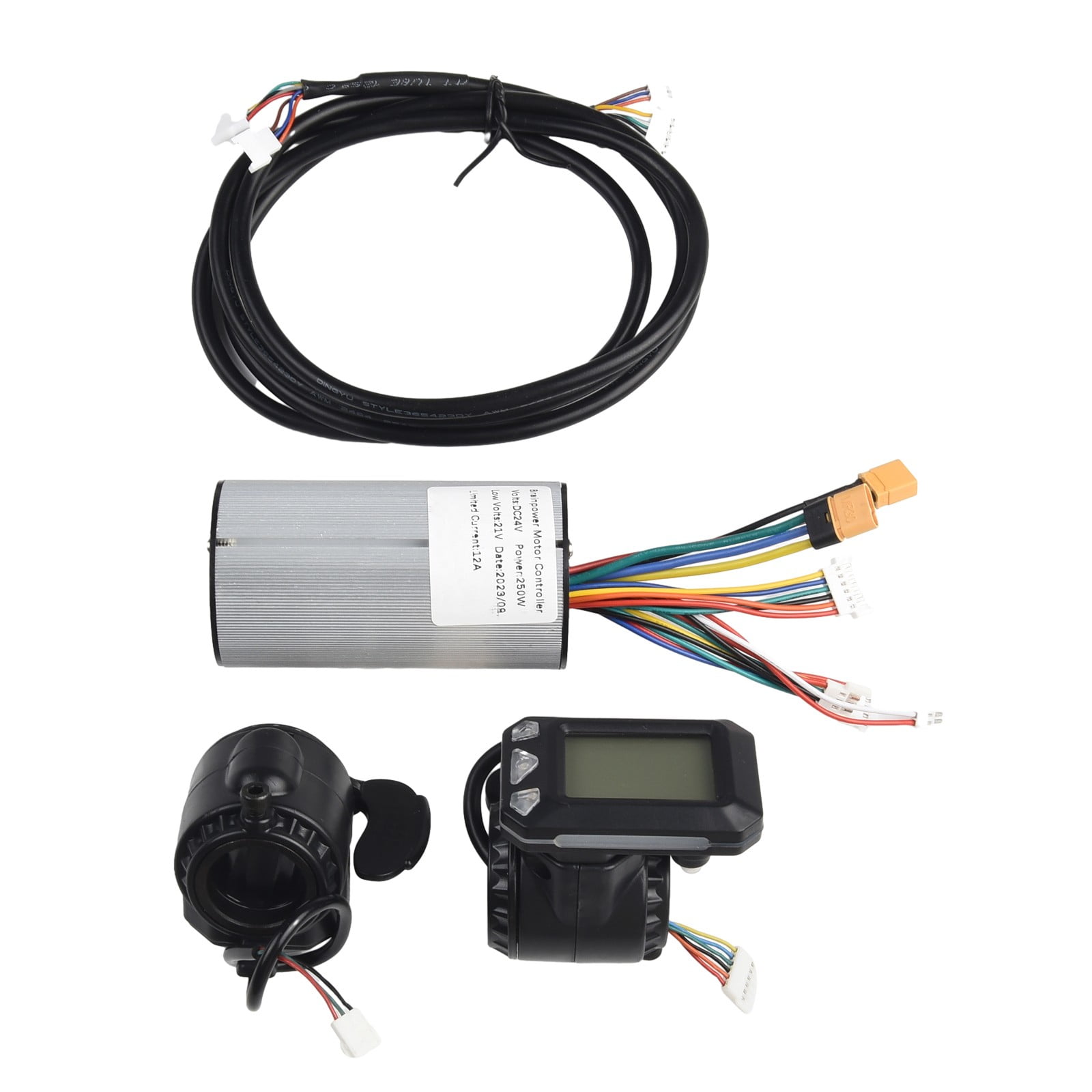 5.5In Carbon Fiber Electric Scooter Bike 24/36V Controller Lcd Monitor ...