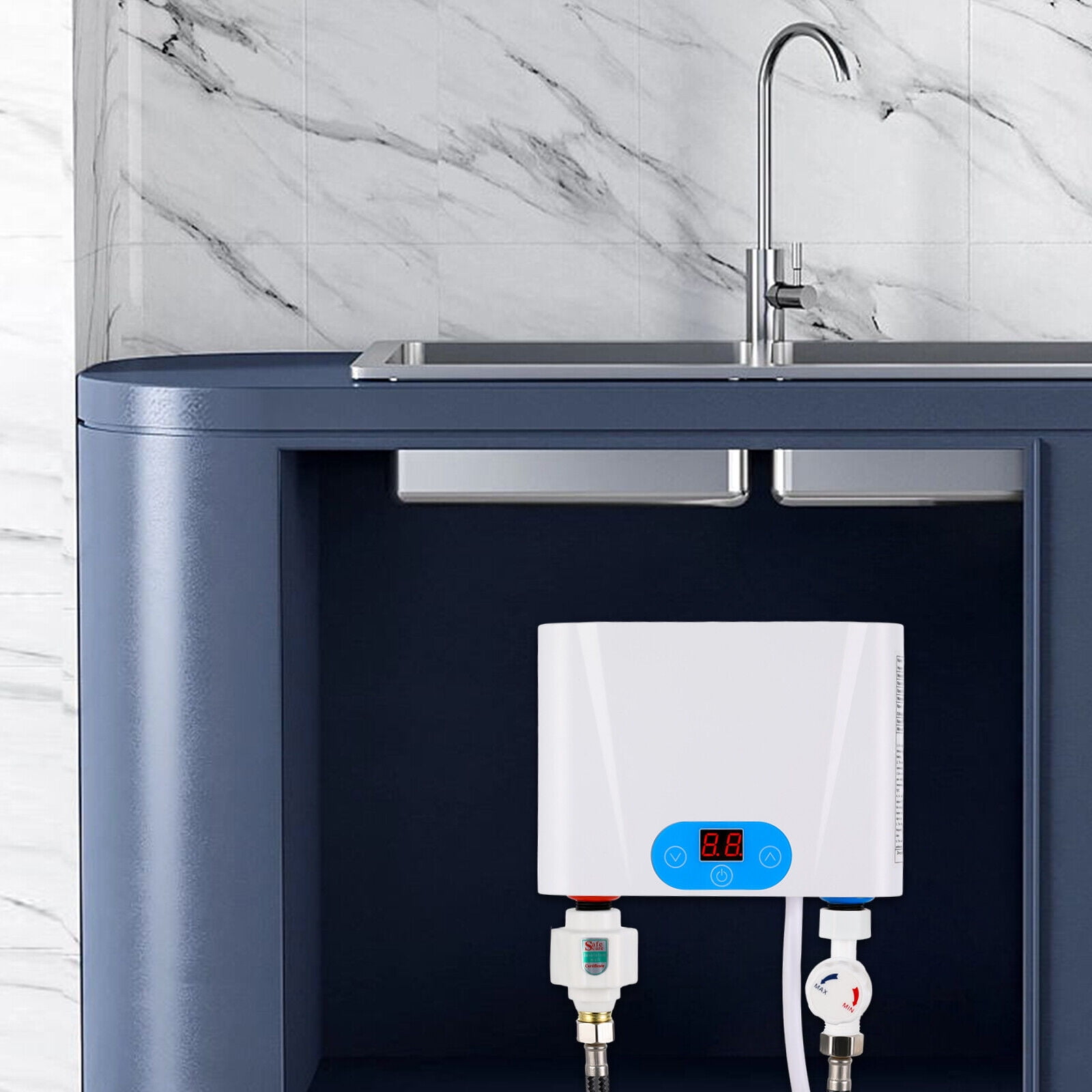 5.5KW Tankless Water Heater, Instant & Energy-Efficient Electric Hot ...