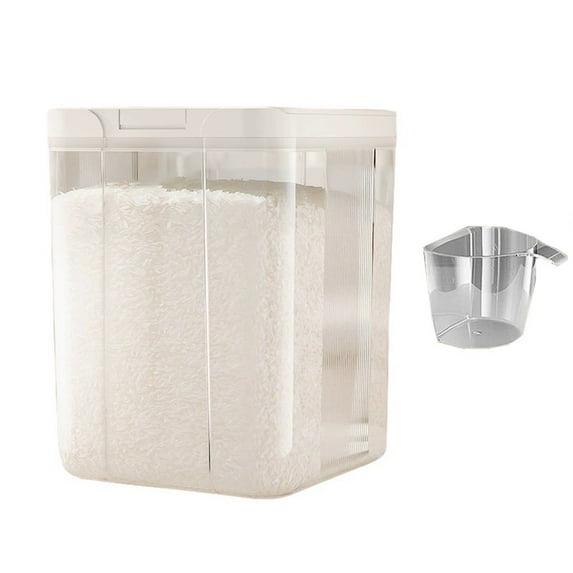 5.5L Airtight Laundry Detergent Storage Container Transparent Pop-Up ...