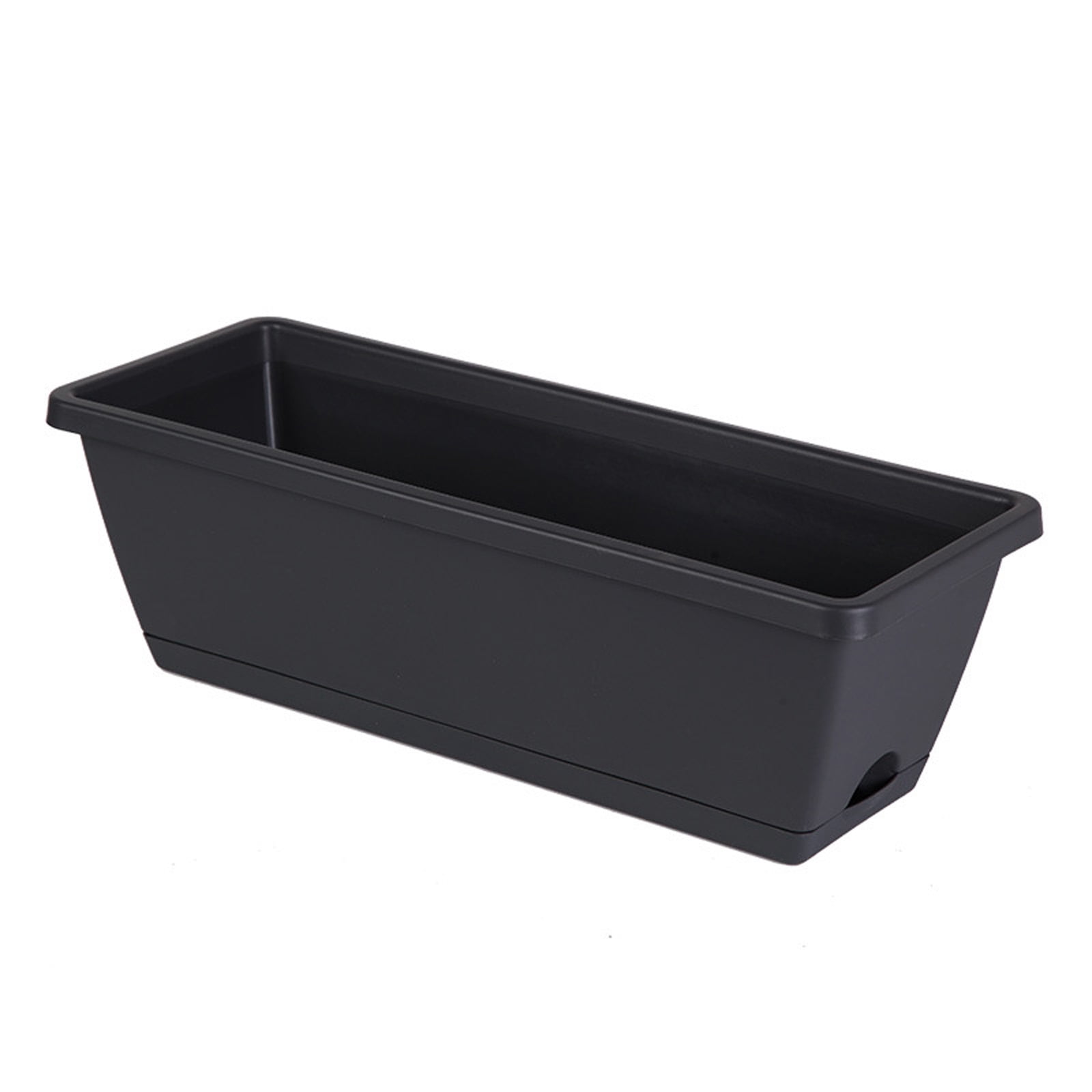 5.5X13Inch Rectangle Window Box Planter with Drainage Holes and Saucer ...