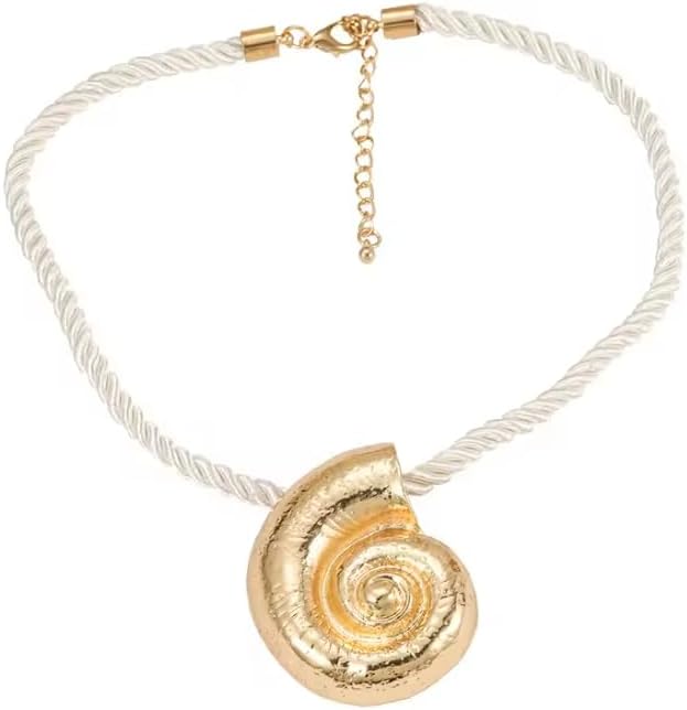 5.5cm Vintage Metal Conch Pendant Necklace Earrings For Women Beach ...