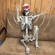 Life-Size Spooky Halloween Prop Decoration, Scary Stuffed Dummy with ...