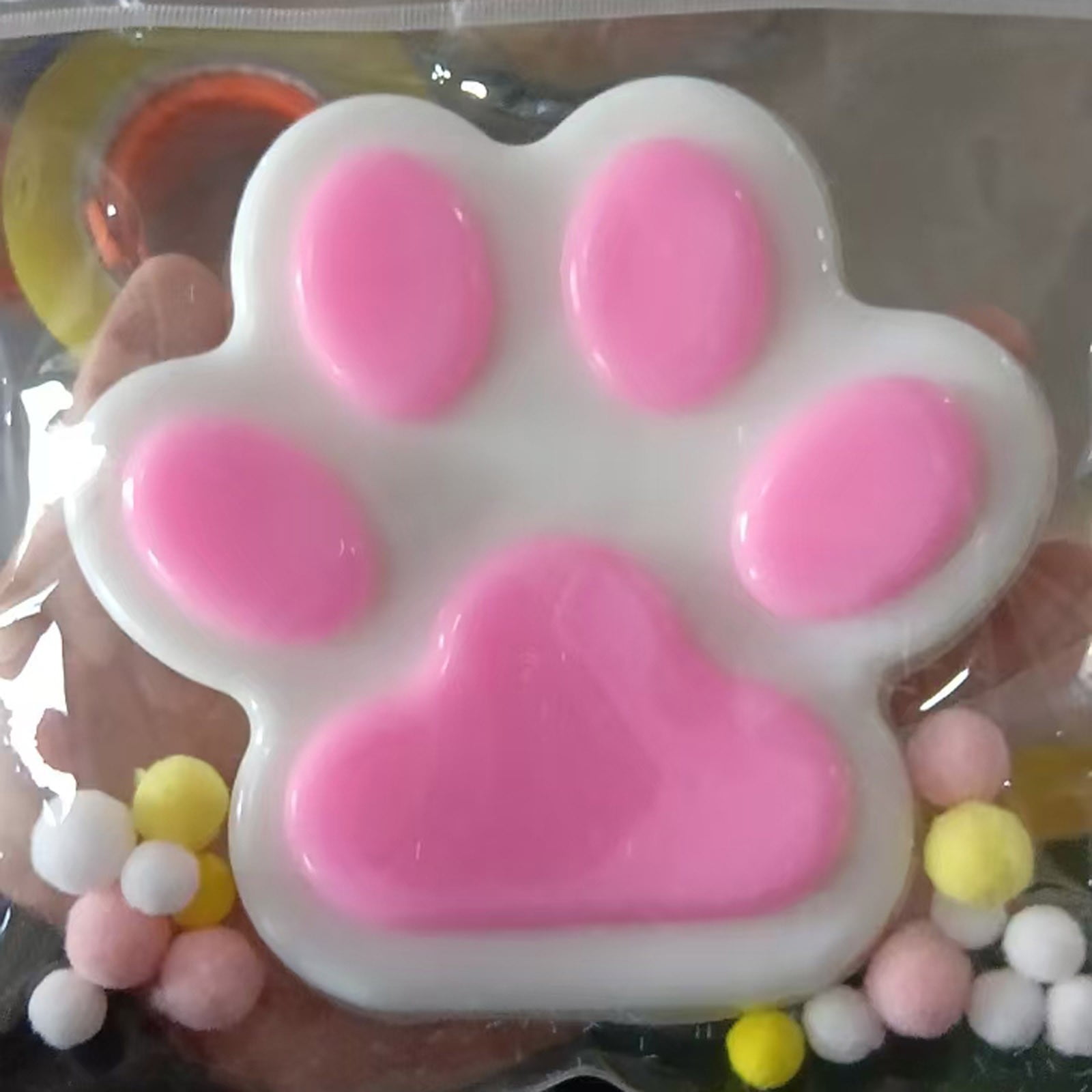 5.5in taba Squeeze Big Cat Paw Squishy FuFu Squishy Cute Adorable Soft Silicone Squeeze Toy for ...