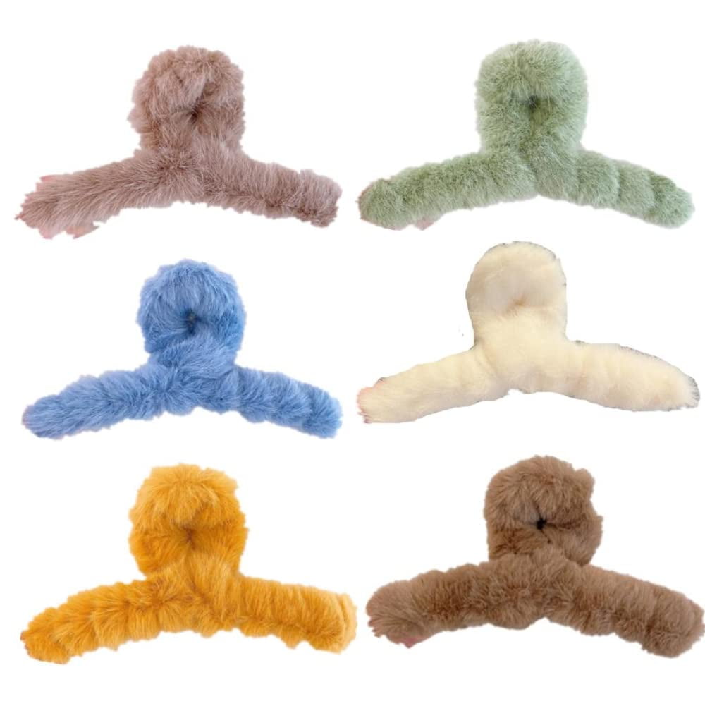5.5inch Hair Claw Clips Cute Winter Hair Clamps NonSlip Hair Clips for ...