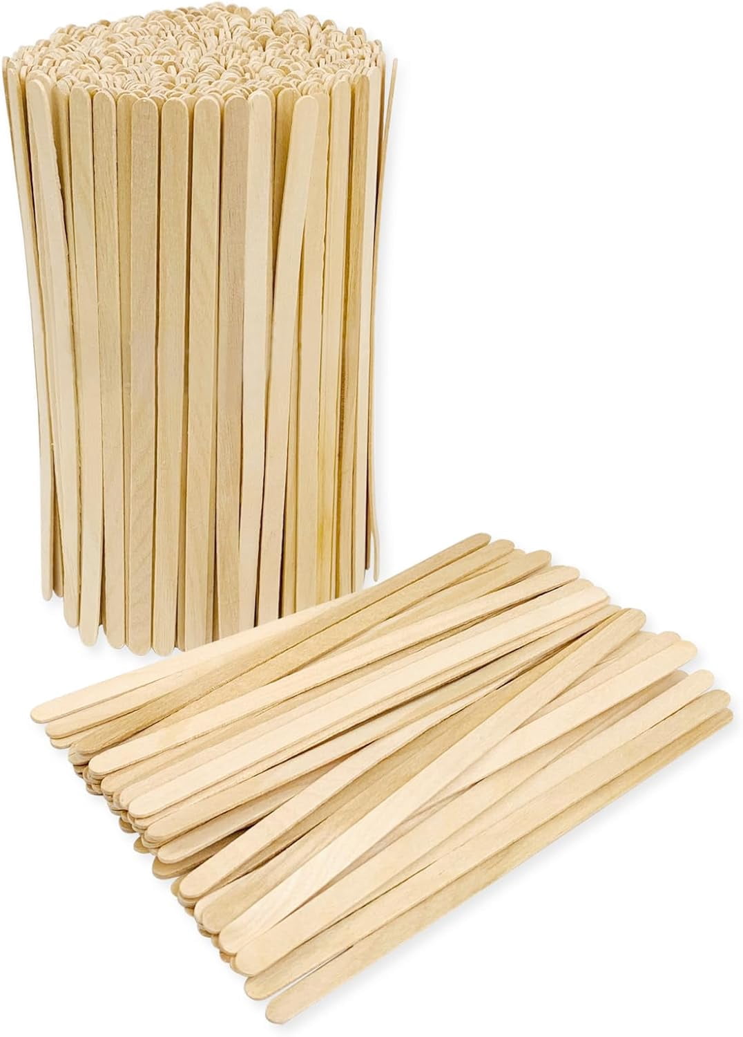 5.5inch Wooden Coffee Stirrers, 500 Count Disposable Stir Sticks for ...