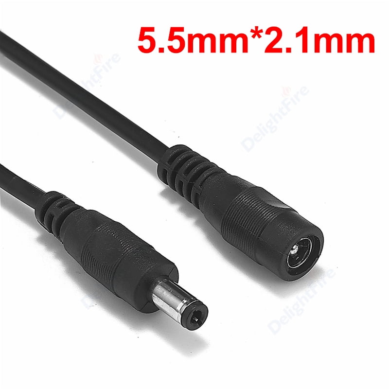 5.5mm 2.5mm 5V 12V DC Power Extension Cable 0.5m 1m 1.5m 2m 3m Jack ...