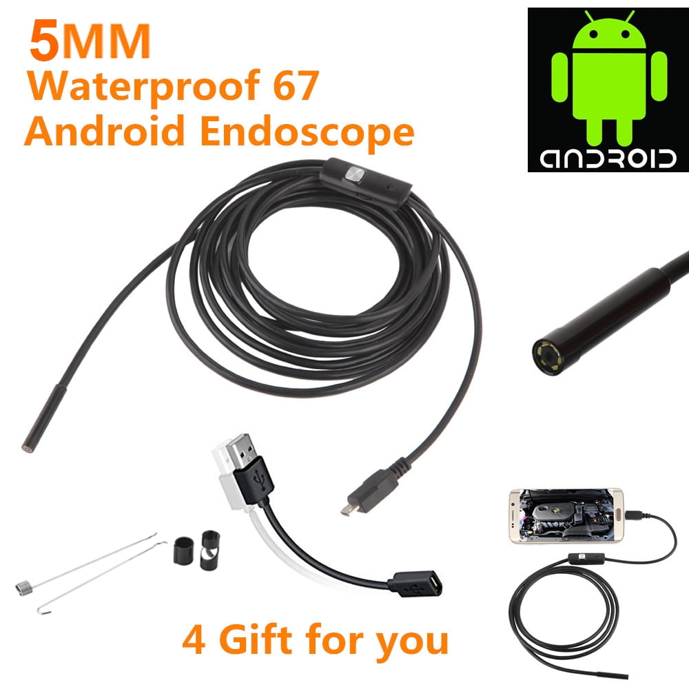 5.5mm 2m android endoscope camera ip67 waterproof support otg uvc ...