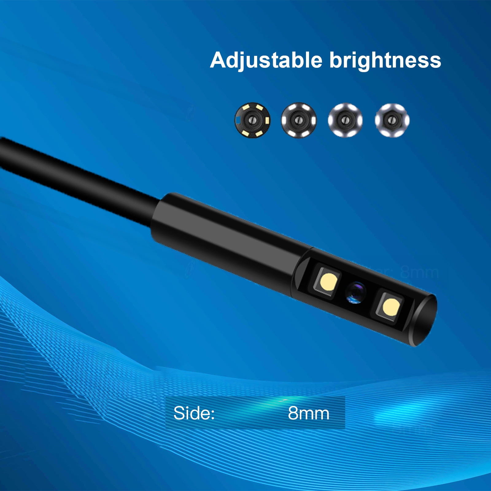 5.5mm/8mm hd endoscope camera 1080p ip67 waterproof camera rigid cable ...