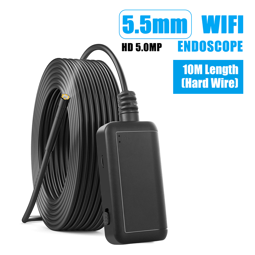 5.5mm lens wifi endoscope camera flexible f220 for car inspection ...