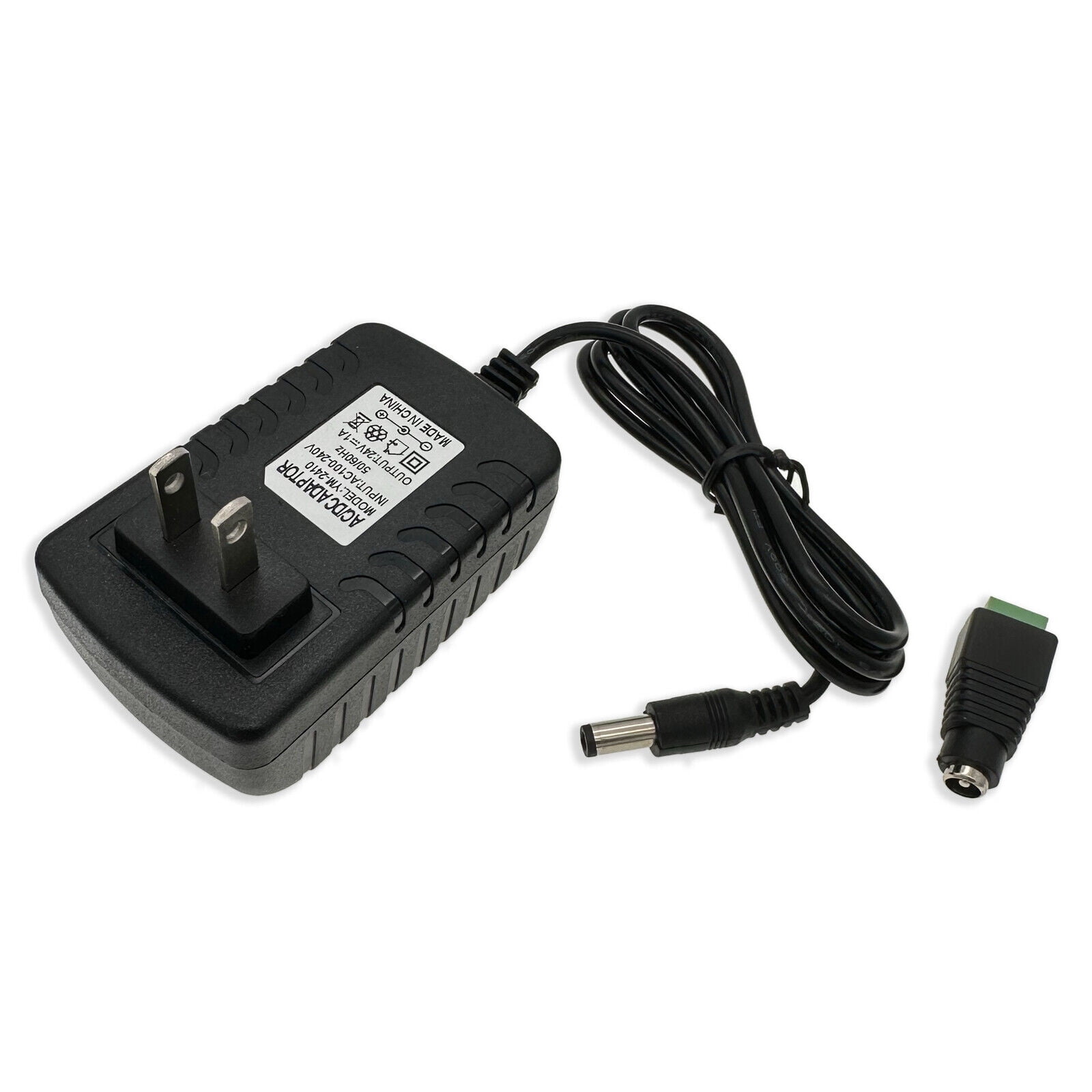 5.5mm x 2.1mm AC 100V-240V Adapter 24V DC 0.5A 500mA 1A 1000mA Power ...