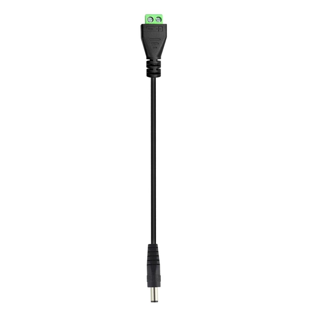 5.5mmX2.1mm Flexible Power Extension DC5521 Plug to Terminal Connectors ...