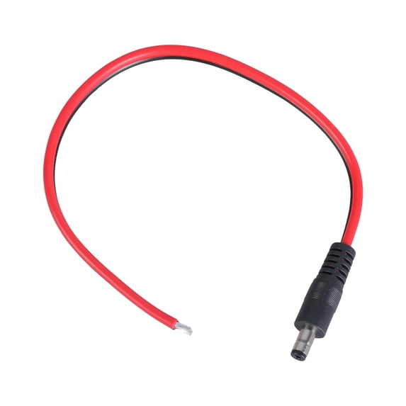 5.5mmx2.1mm DC5521 Male Power Pigtail Cable Open End Wire for LED ...