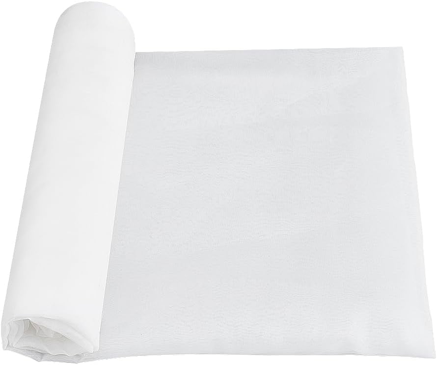 5.5x1.6 Yards Organza Fabric Organza Mesh Fabric Bridal Solid Sheer ...