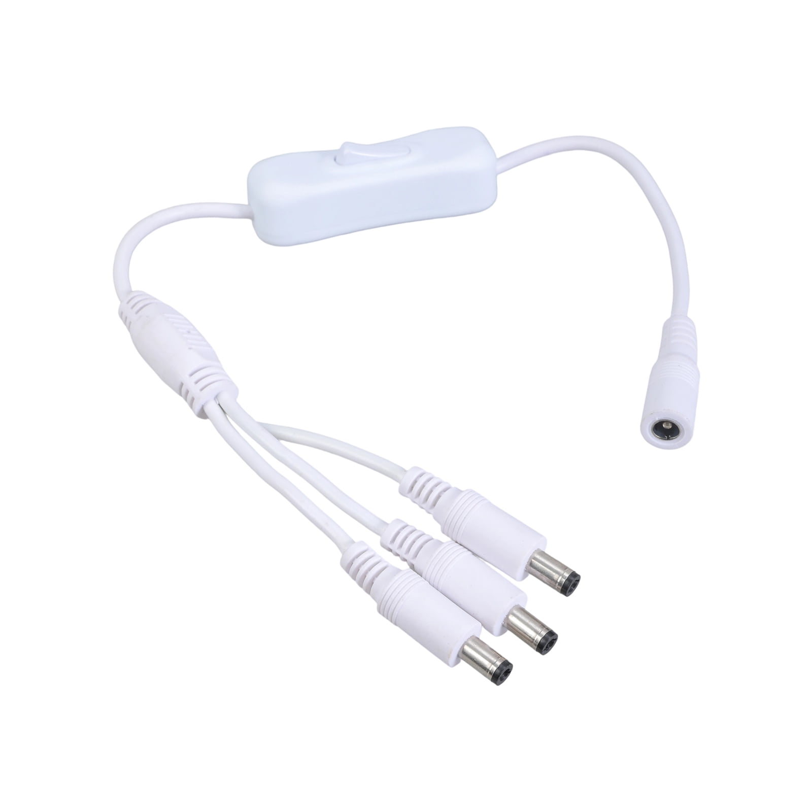 5.5x2.1mm DC5521 Y Splitter Power Cable with On/Off Switcher for ...