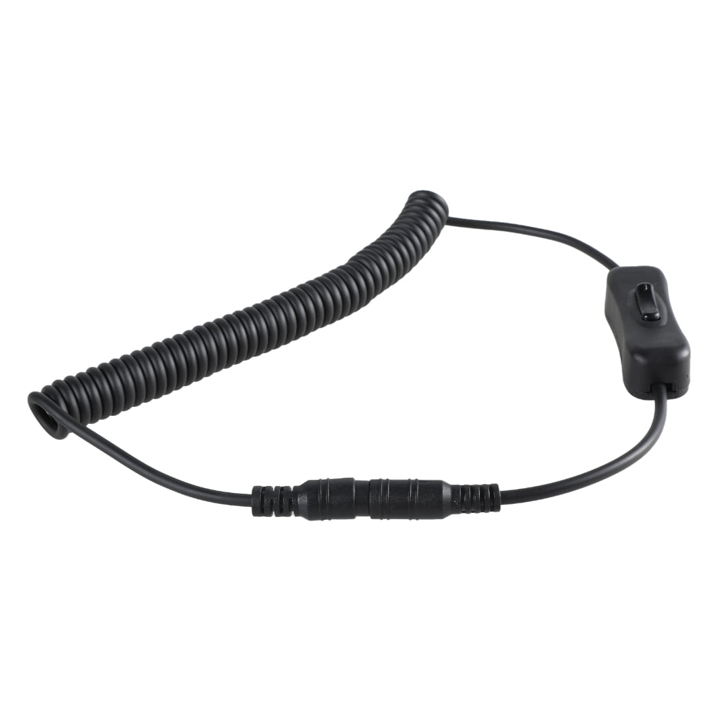 5.5x2.1mm Male Female Coiled Power Cable Wire DC5521 Adapter Line with ...