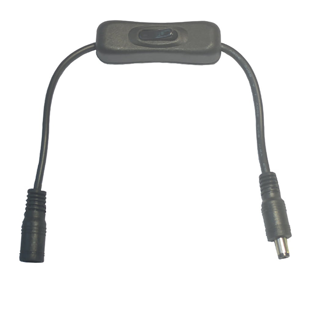 5.5x2.1mm to 5.5x2.1mm Power Cable with Switches Female to Male for ...