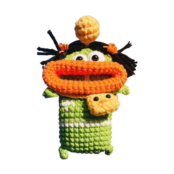 5.5x8.5cm Knitted Car Key Case, Creative Cartoon Knitted Keychain ...