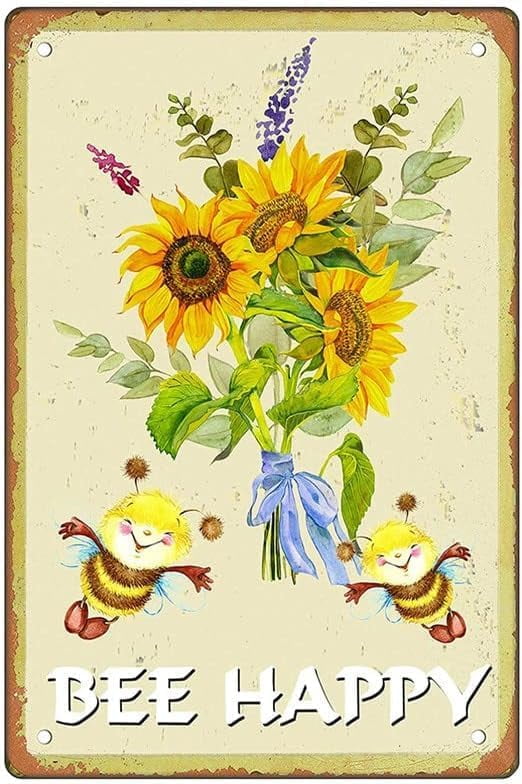 5.5x8 Inch Bee Garden Decor Bee Hive Rules Sign For Home Honey Bee ...