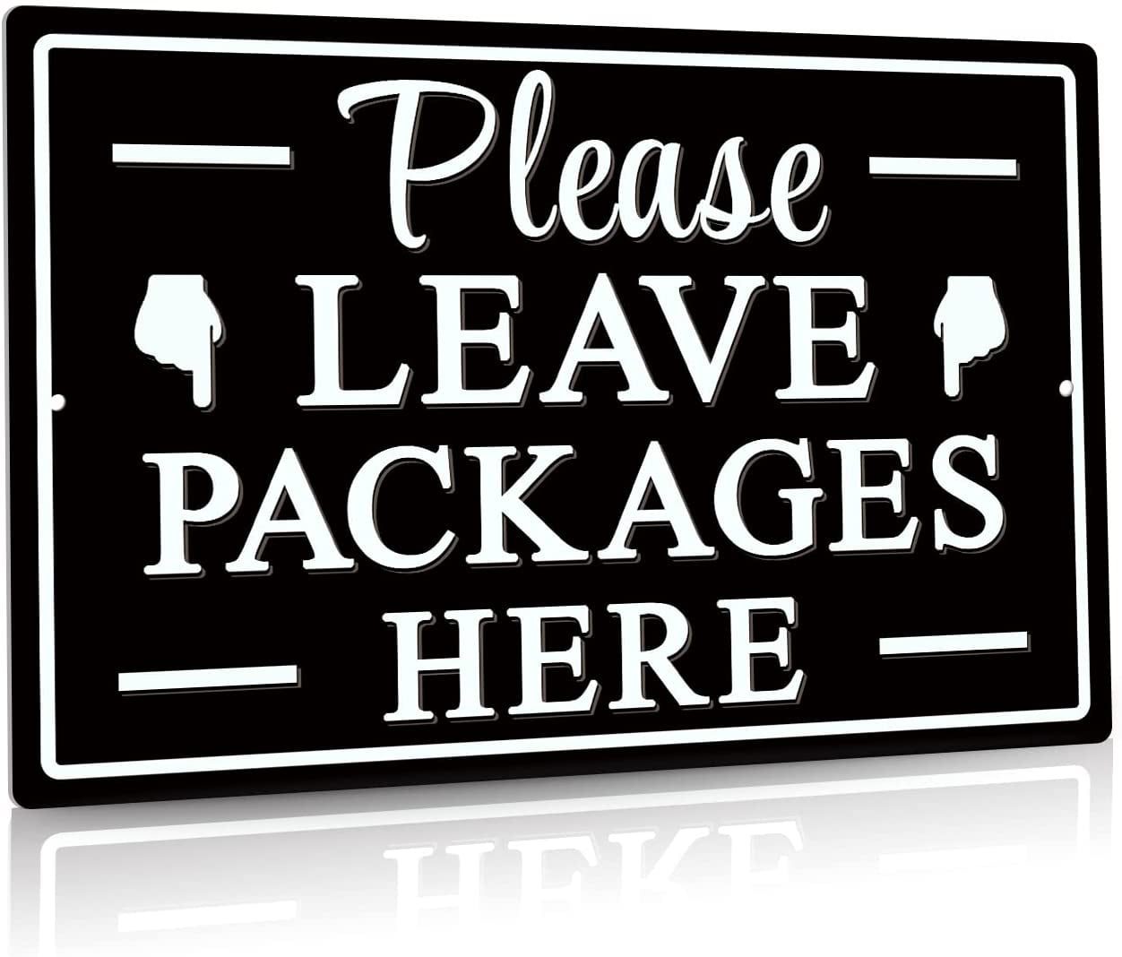 5.5x8 Inch Decor Please Leave Packages Here Metal Sign, Package ...