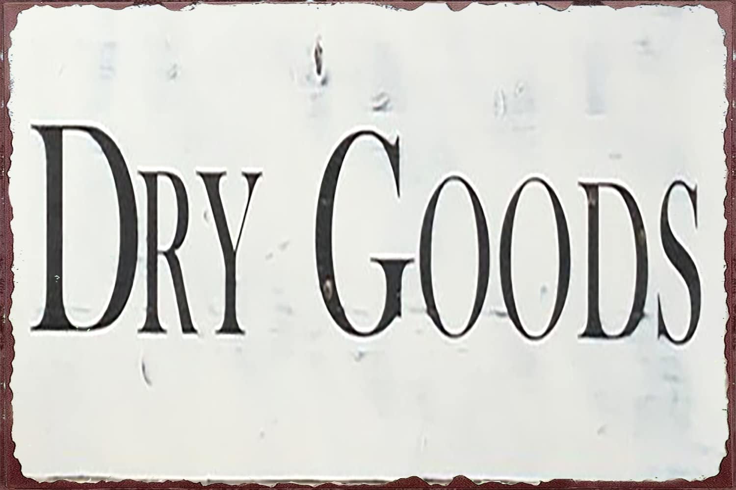 5.5x8 Inch Dry Goods Sign,Distressed Farmhouse Wall Decor,Rustic Sign ...