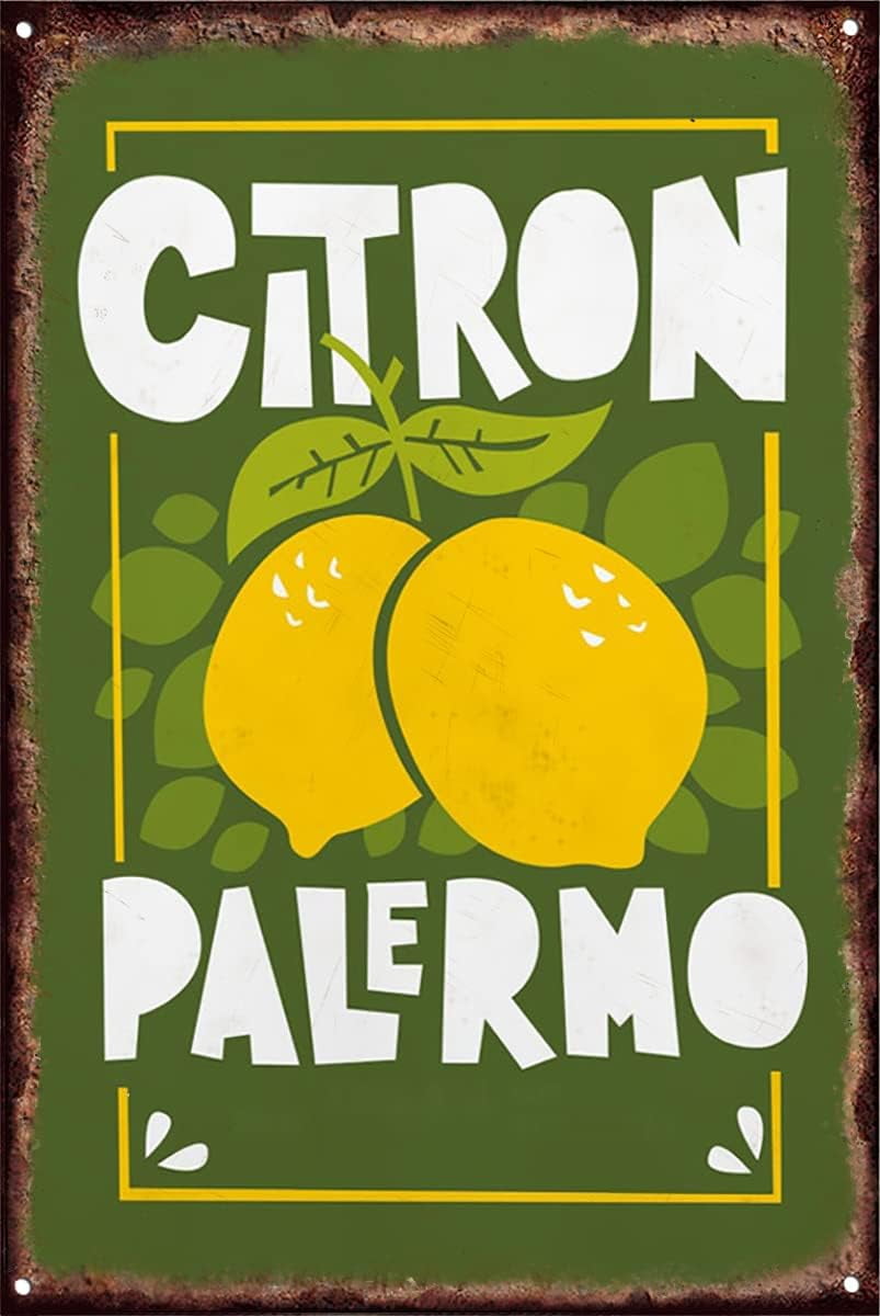 5.5x8 Inch Kitchen Poster Lemons Poster Foodie Gift Wall Decor ...