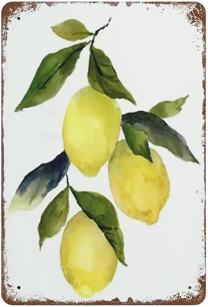 5.5x8 Inch Lemon Signs Art Prints,Inspirational Yellow Lemon Pictures ...