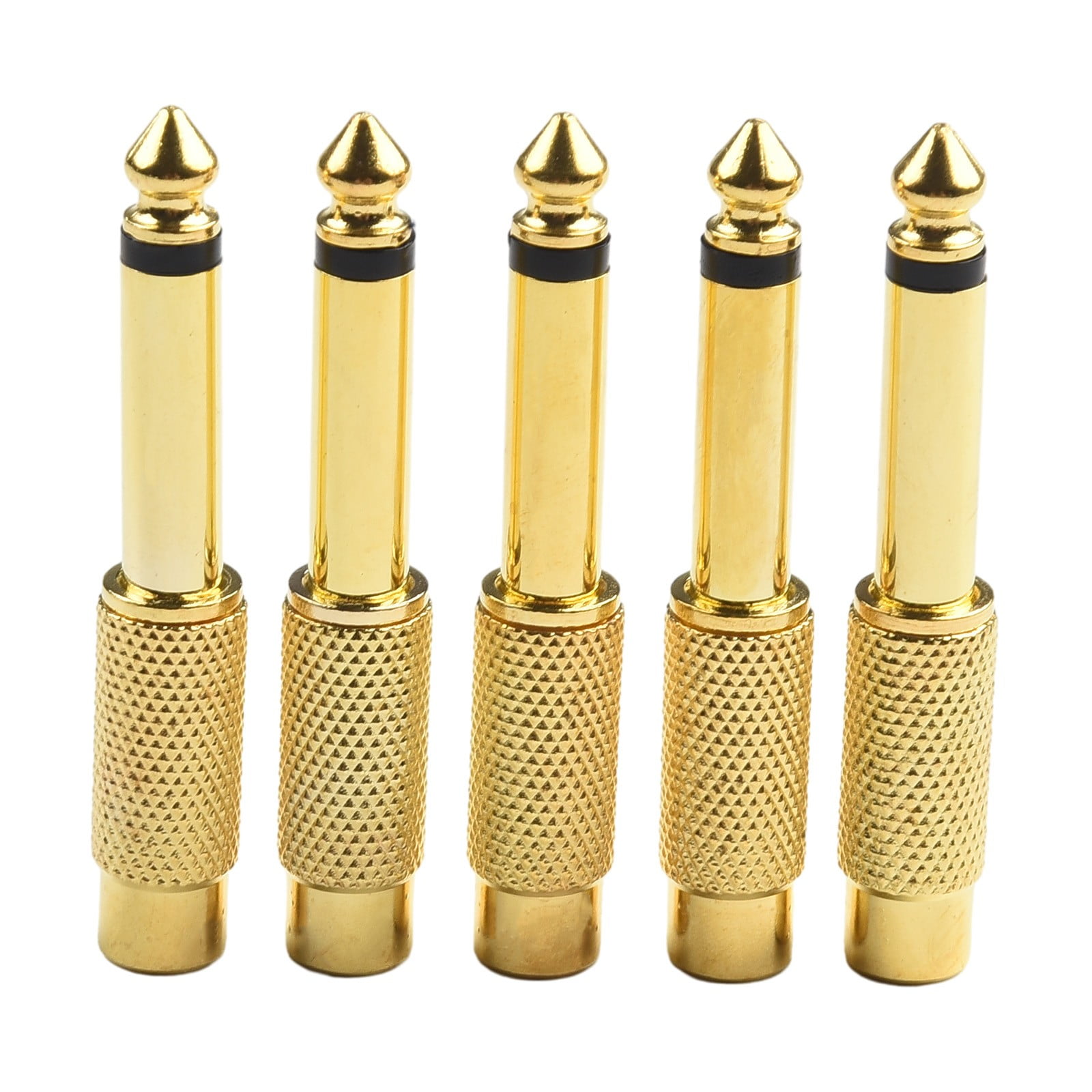 5×6.5 Convertor Gold-Plated Audio Adapter Connector 6.35 To For Rca ...