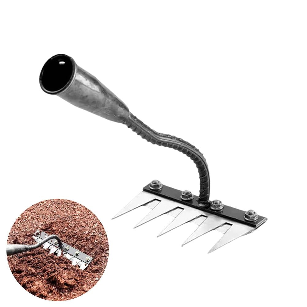 5/6/7/8 Carbon Steel Garden Rakes Weed Rake, Garden Rakes Metal Heavy ...