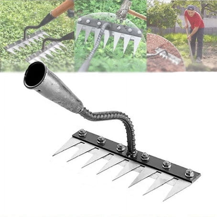 5/6/7/8 Teeth Carbon Steel Garden Weeding Rake,Carbon Steel Garden ...