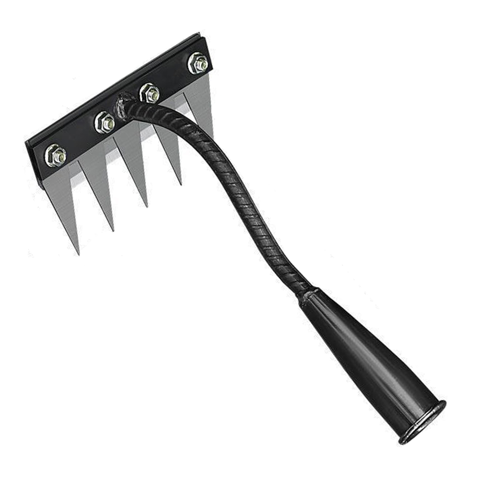 5/6/7/8 Teeth Garden Weeding Rake Carbon Steel Removable Rake Soil Hoe ...
