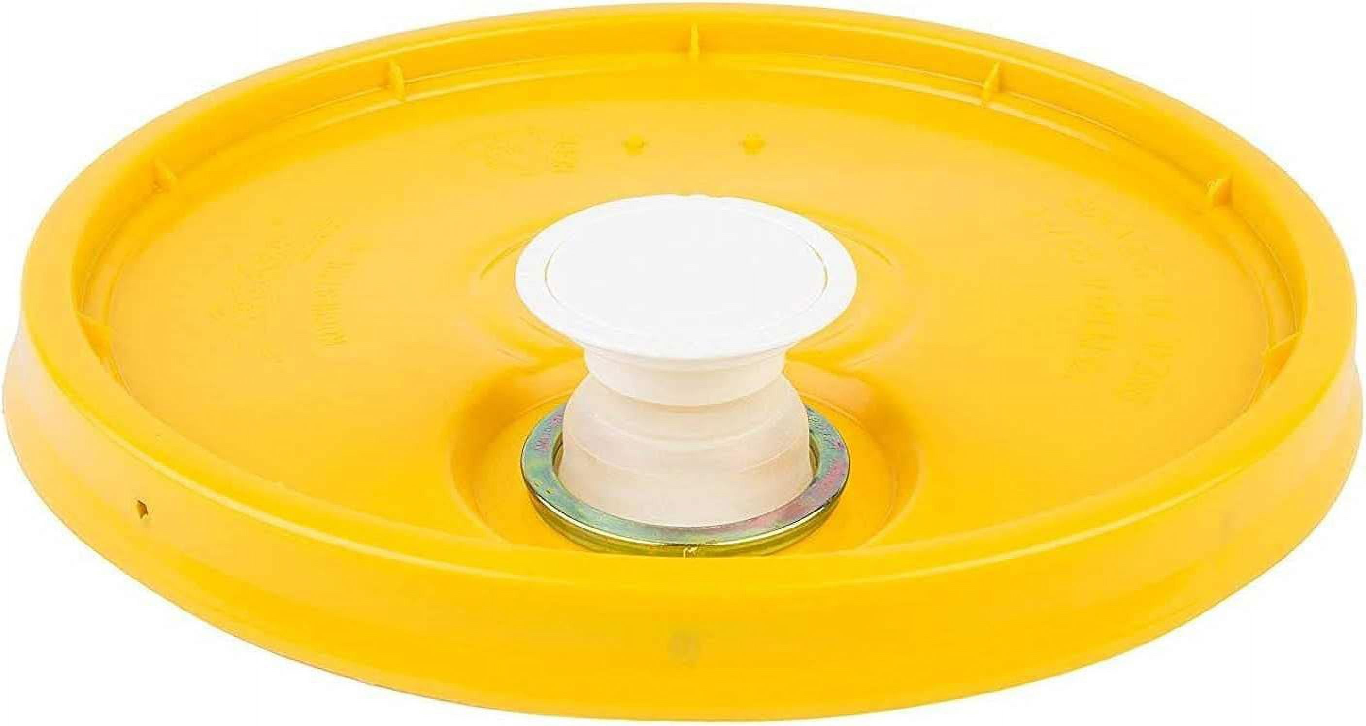 5, 6, 7 Gallon Plastic Snap-On Pail Lid W/Pour Spout ~ (1 Lid) ~ HDPE ...
