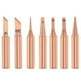 5/6/7pcs Copper Soldering Iron Tips Set Thermal Soldering Tips Upgrades ...