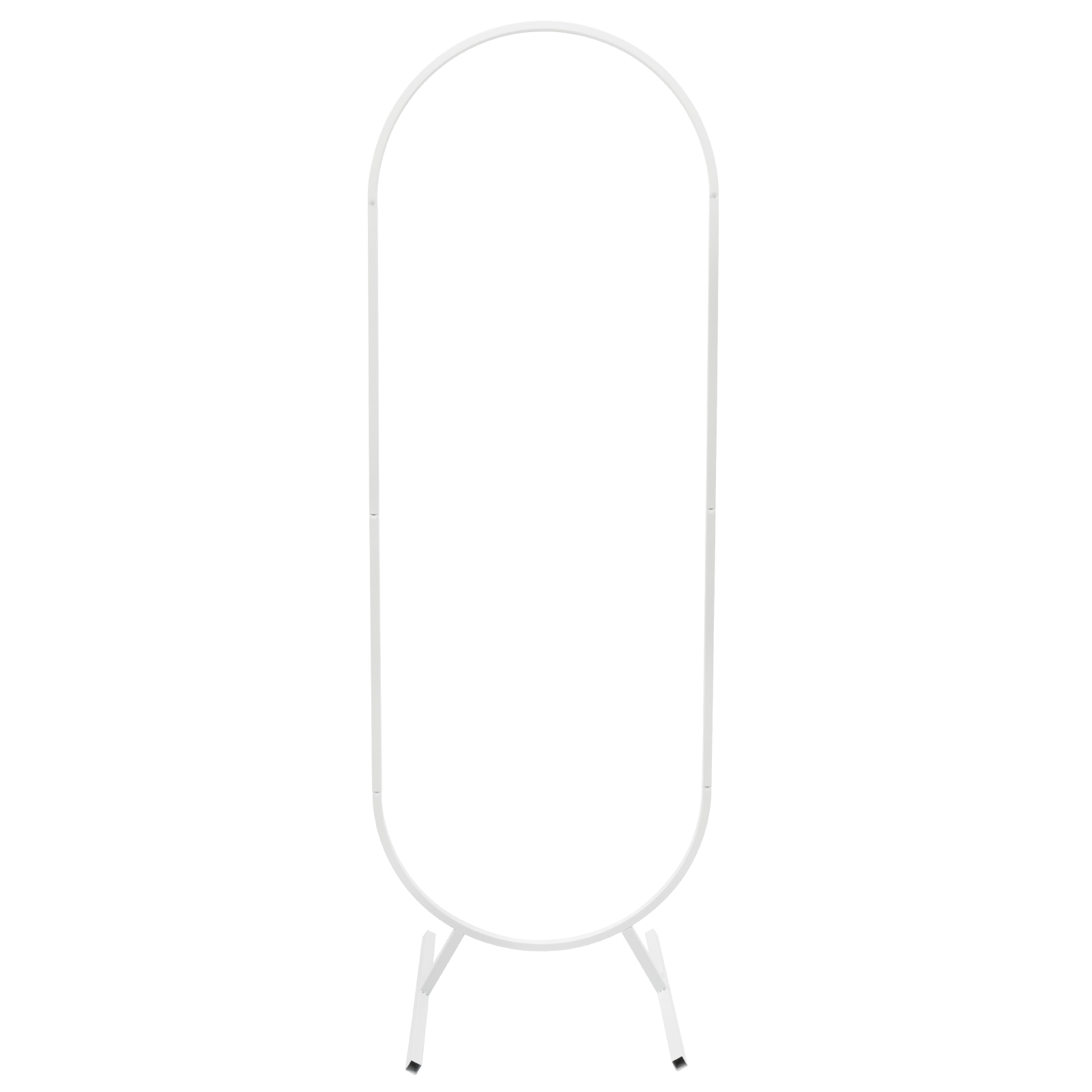 5.6 FT Oval Wedding Stand Lighting Backdrop Stand Metal White Balloon ...