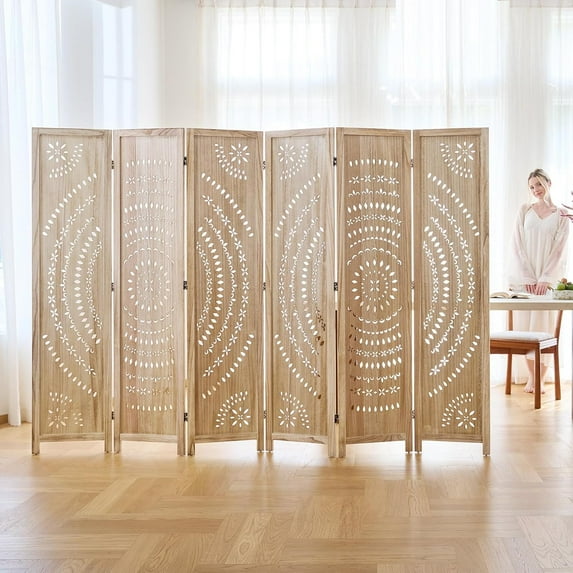 5.6 Ft Folding Room Divider, Portable Privacy Screen & Partition, No ...