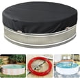 5-6 Ft Steel Round Stock Tank Pool Cover,Upgraded with Wire Rope ...