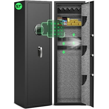 Omethey 4-5 Gun Safes for Home Guns and Pistols ,Biometric Fingerprint ...
