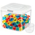 5/6 L Laundry Pods Container, Large Capacity Plastic Laundry Pod ...